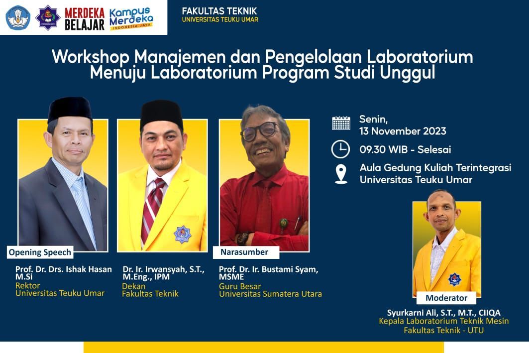 Menuju Lab Prodi Unggul, UTU Gelar Workshop Manajemen Pengelolaan ...